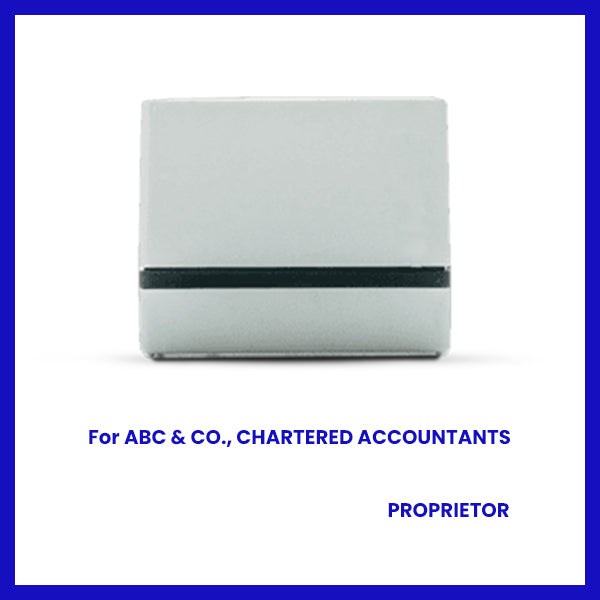 Chartered Accountant – RUBBER STAMPWALA